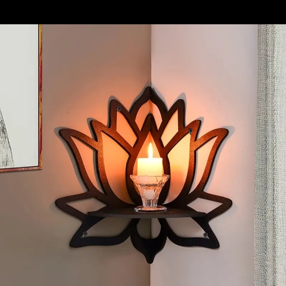 Source Unknown | Wall Decor | Black Lotus Wall Shelf | Poshmark